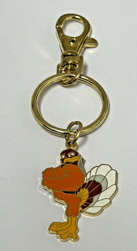 Virginia Tech Hokies Keychain NCAA VT Bird Key Ring With Latch | eBay