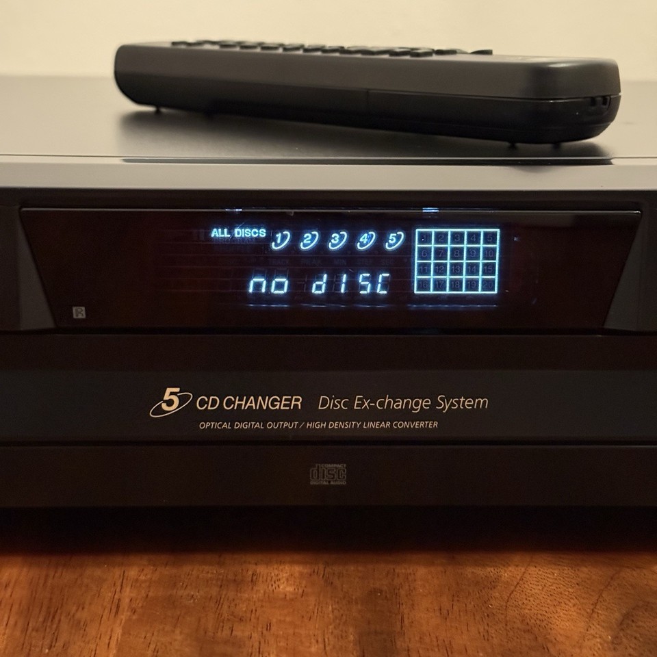 Sony CDP-CE375 5 Disc CD Changer Player With Remote - Tested And ...