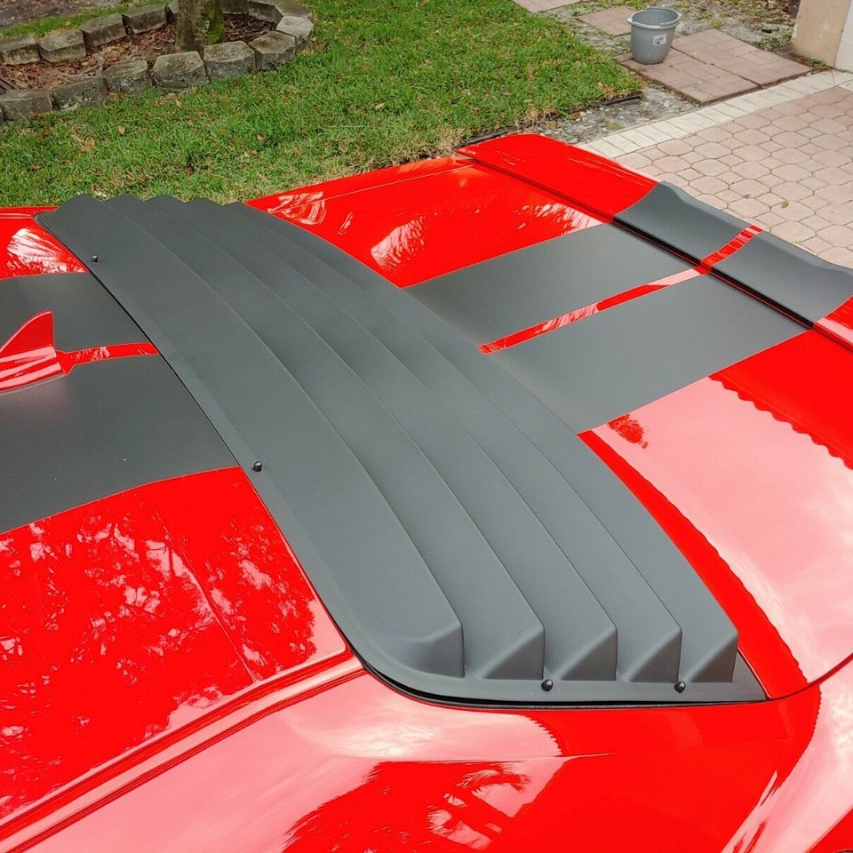 For 2008-2023 Dodge Challenger Rear Window Louvers Scoops Windshield ...