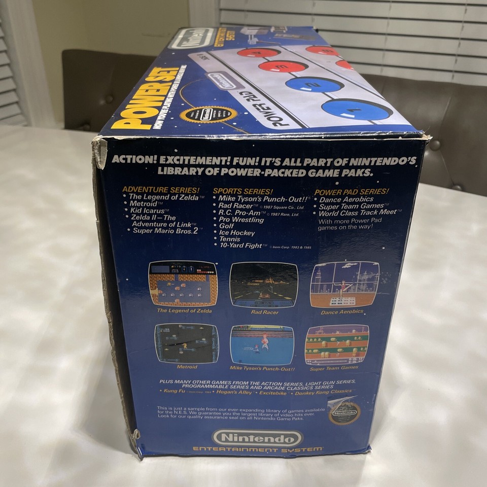 Nintendo NES Power Set COMPLETE Original Box in EXCELLENT Condition ...
