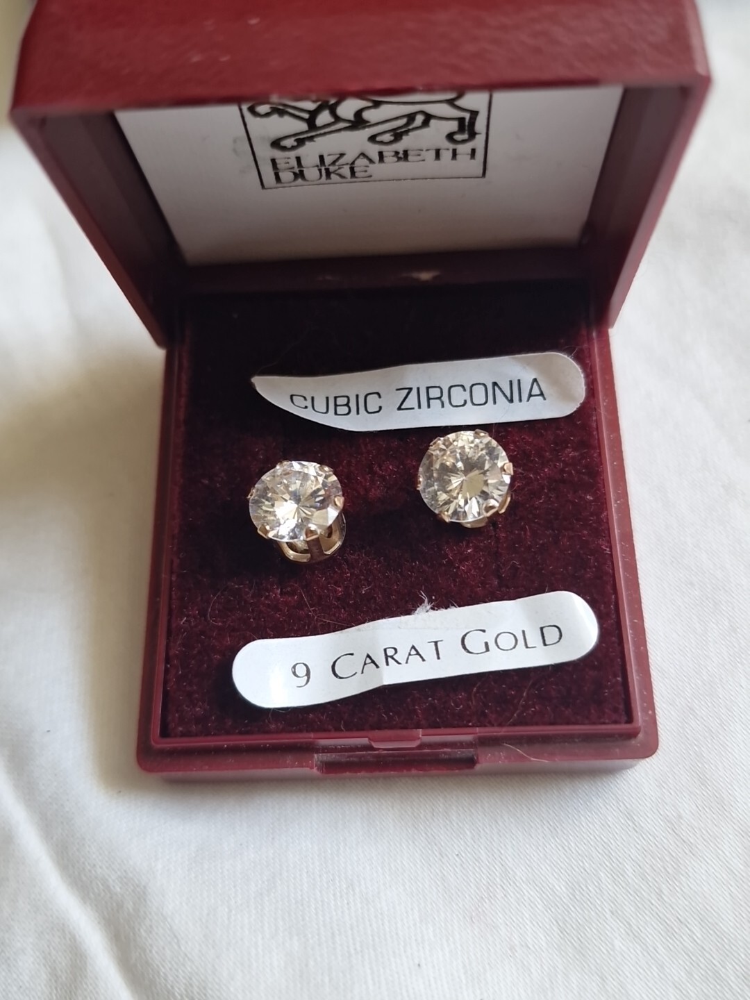 Vintage Elizabeth Duke 9ct Yellow Gold Stud Earrings,… - Gem