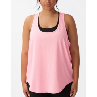 Cotton On Trendy Plus Size Active Training Tank Top Lollipop Pink 16 | eBay