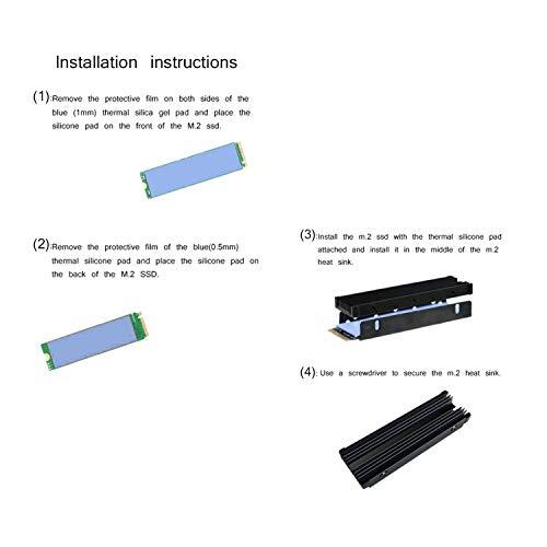 M.2 Nvme Heatsink 2280 Ssd Heat Sink Support Single Double Sided With ...
