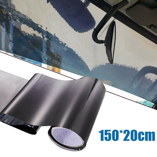 1PC 20CM*150CM Sun Visor Strip Tint Film Car Front Windshield UV Shade ...
