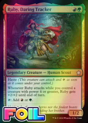 x1 Ruby, Daring Tracker FDN Foundations MTG 245 FOIL UNCOMMON M/NM 1x | eBay