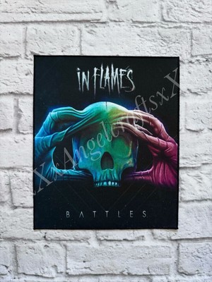 SEW ON PRINTED BACK PATCH JACKET BAG HOODY 23.5cm X 19.5cm IN FLAMES ...