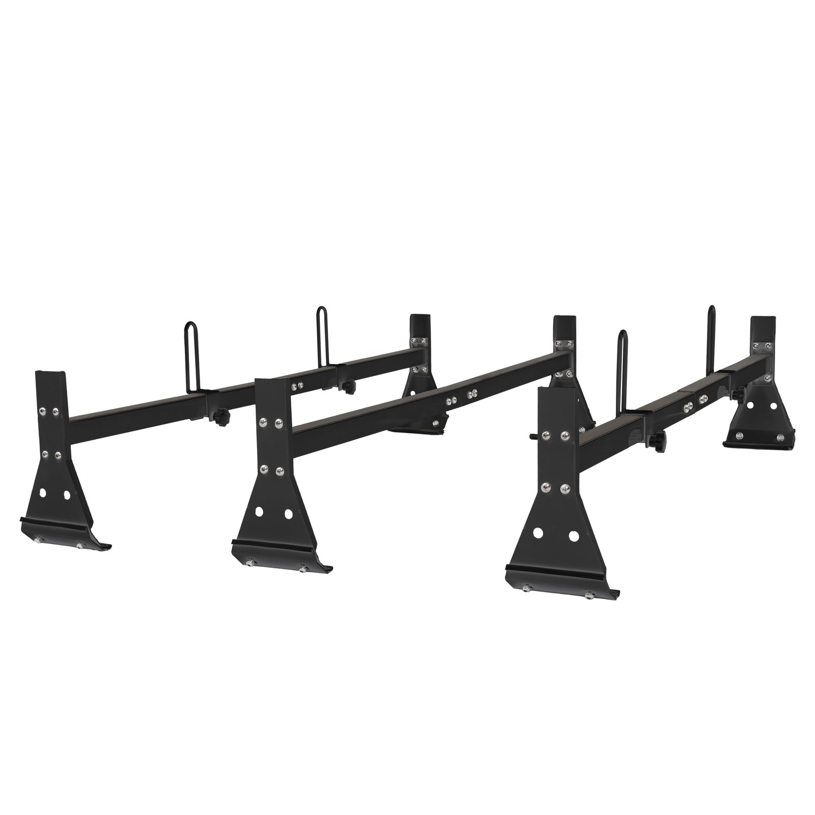 Ladder Roof Racks Steel Black Rack For Chevy Express Fullsize Van 3 bar ...