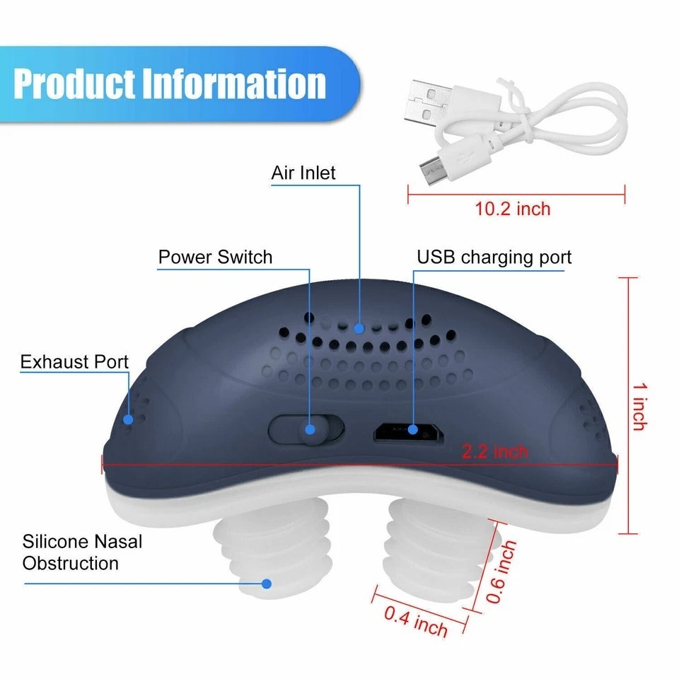 Electric Anti Snoring Device Micro Mini Noise Stop Sleep Aid Apnea | eBay