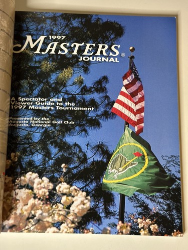 1997 Masters Journal Augusta National Golf Club Tiger Woods 1st Major ...