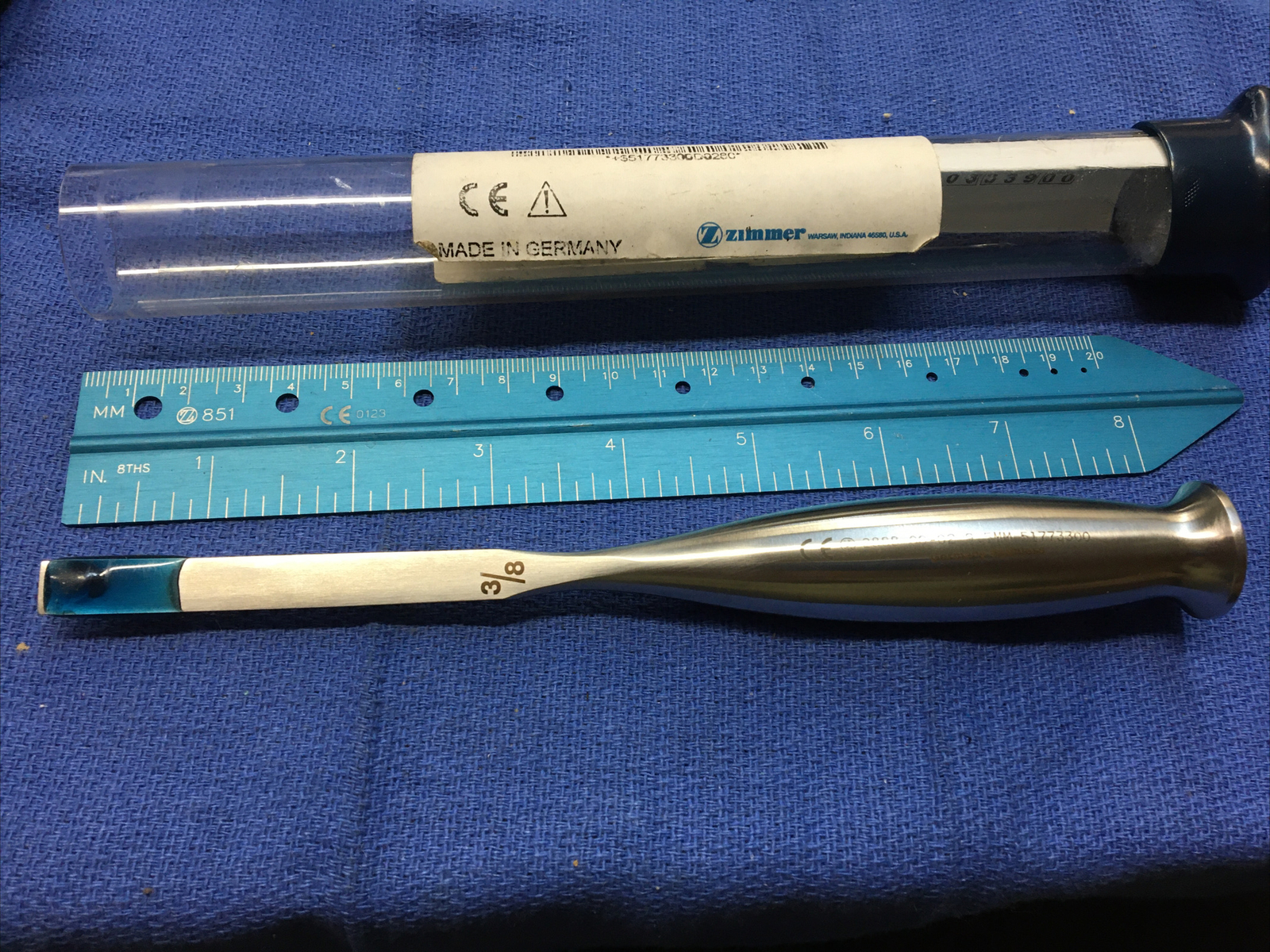 ZIMMER 2888-00-02 Smith Petersen Reta Osteome Straight Curved 3/8in 9 ...