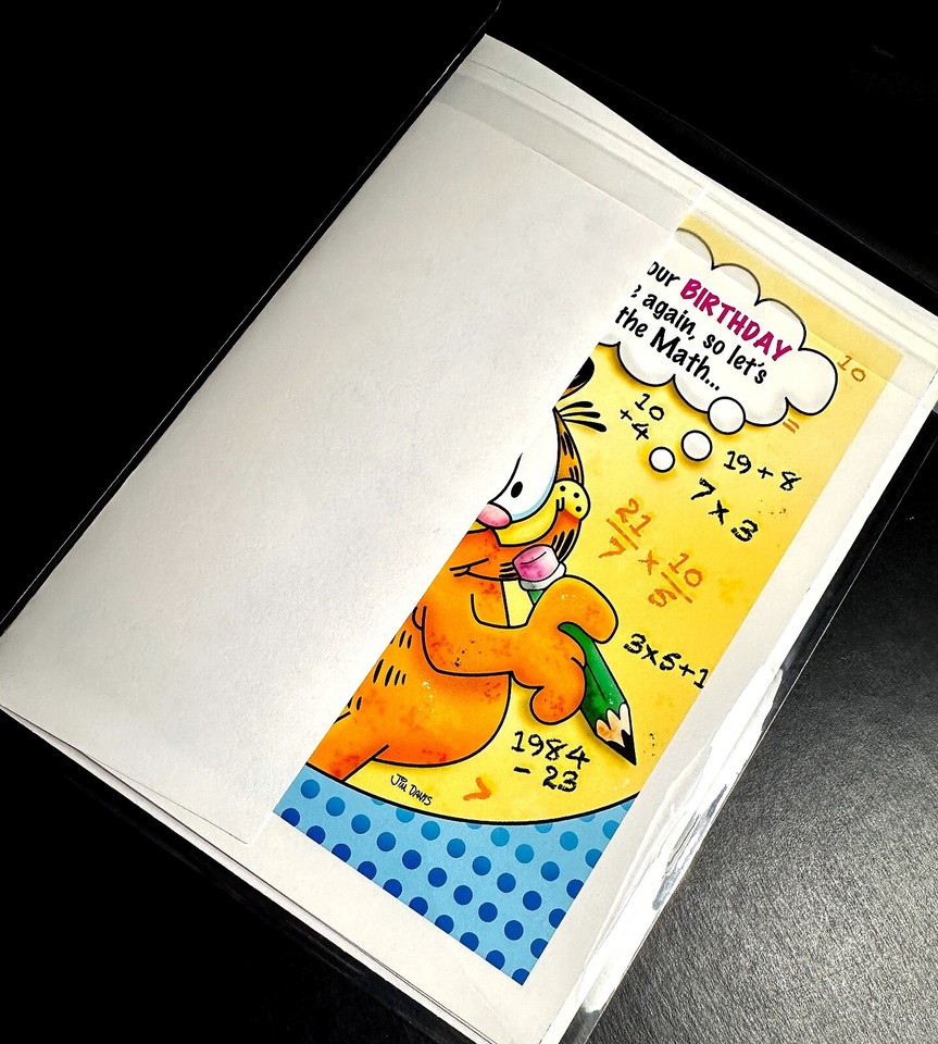 GARFIELD BIRTHDAY Card (5"x7") | eBay