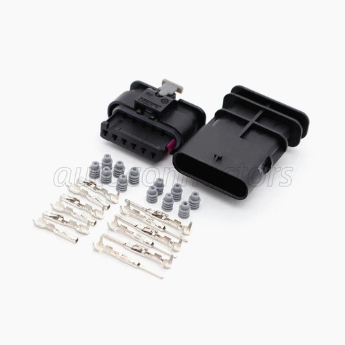 For VW Audi VAG 6 Way Pin Male & Female Connector Plug Kit 4F0973706 ...