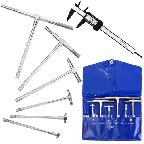 7 Pcs Telescoping Gage Digital Caliper Set, Caliper Measuring Tool ...