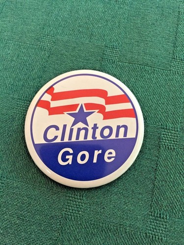 CLINTON - GORE ~ 1992 Official Campaign Button | eBay