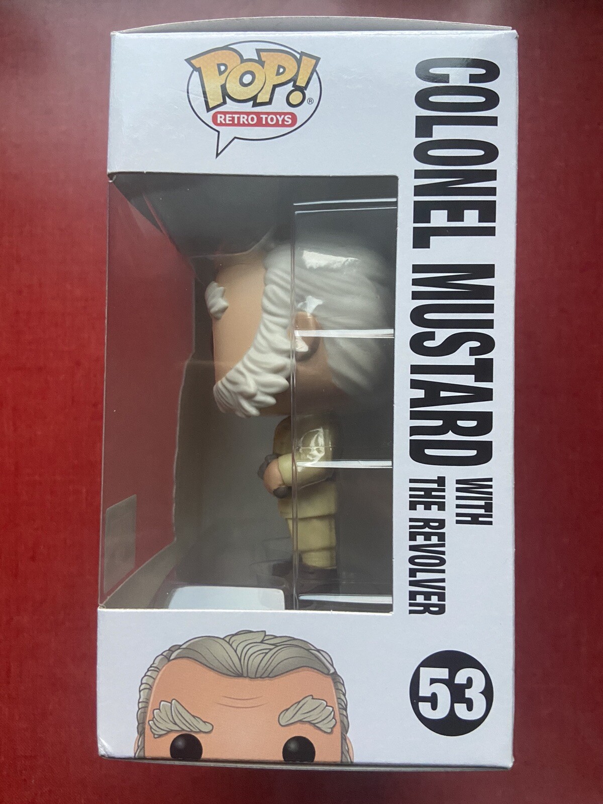 Funko Pop Retro Toys Clue Colonel Mustard w/ Revolver #53 Target Con ...