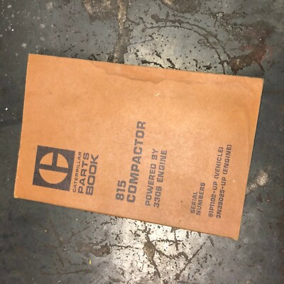 CATERPILLAR CAT 815 COMPACTOR TRACTORS CATERPILLAR PARTS BOOK MANUAL S ...