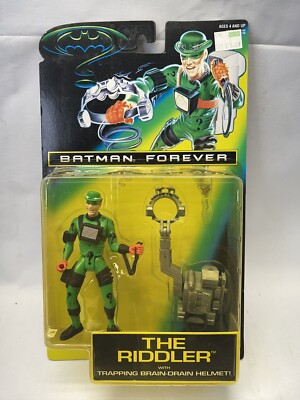*NEW IN BOX* SEALED Batman Forever, The Riddler w/Brain Drain Helmet ...
