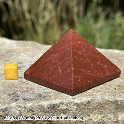 Red jasper large pyramid - stability spiritual healing crystal mineral ...