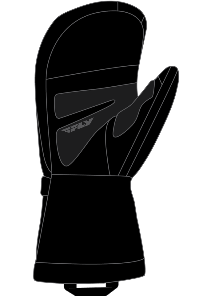 FLY RACING CASCADE MITTENS BLACK SM 363-3930S | eBay