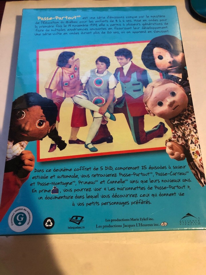 Passe-Partout, Vol. 2 (DVD, 2007, 5-Disc Set, Canadian French ...