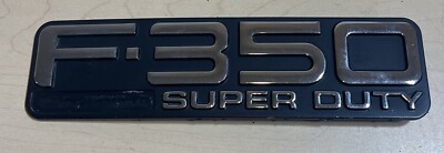 97-04 FORD F350 F-350 LARIAT SUPER DUTY SIDE FENDER EMBLEM LOGO BADGE ...