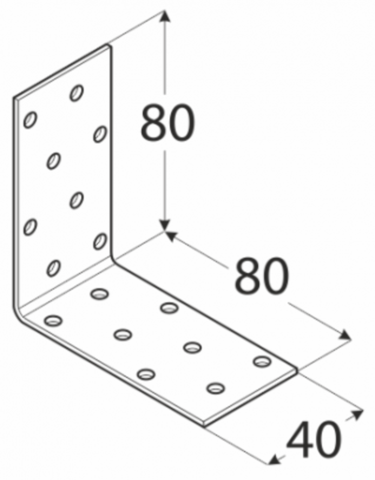 Galvanised Corner Brace 90 Degree Right Angle Brackets Heavy Duty Joist ...