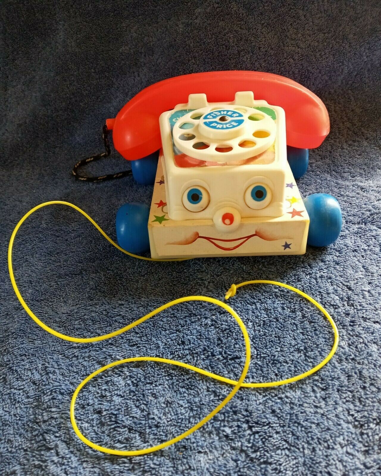 Vtg Classic Fisher Price Chatter Telephone Phone Pull Toy 1985 #747 ...