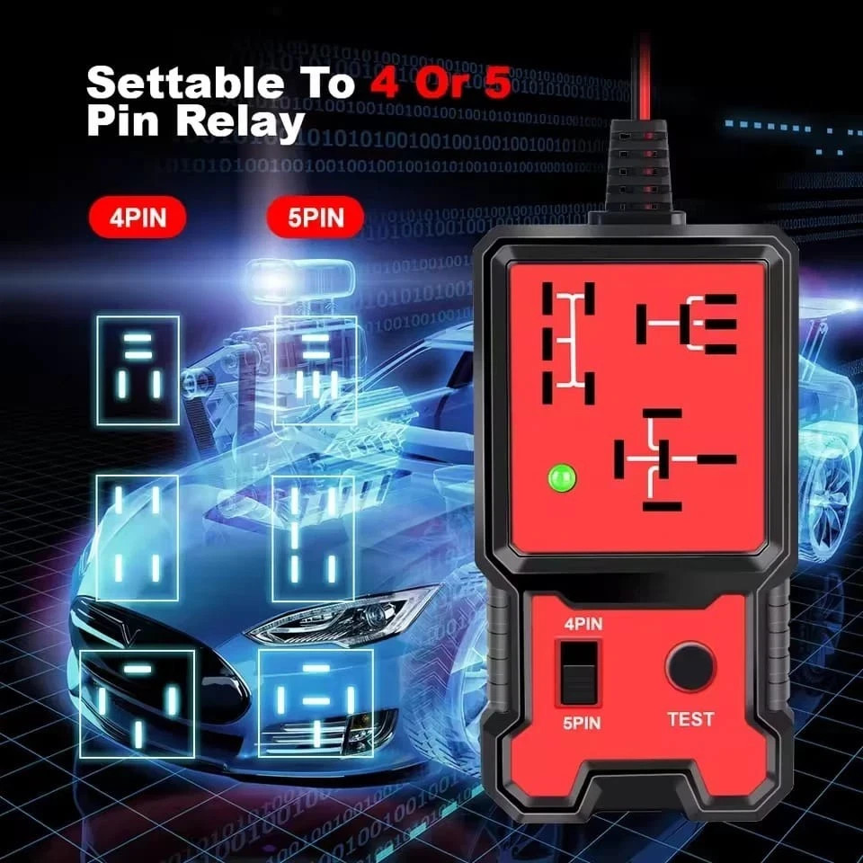 Automotive Electronic Relay Tester Car Relay Tester Universal 12V LED ...