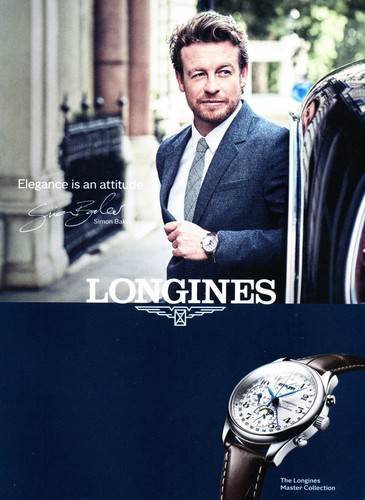 LONGINES WATCH MAGAZINE promo ad #36 ORIGINAL 2021 SIMON BAKER | eBay