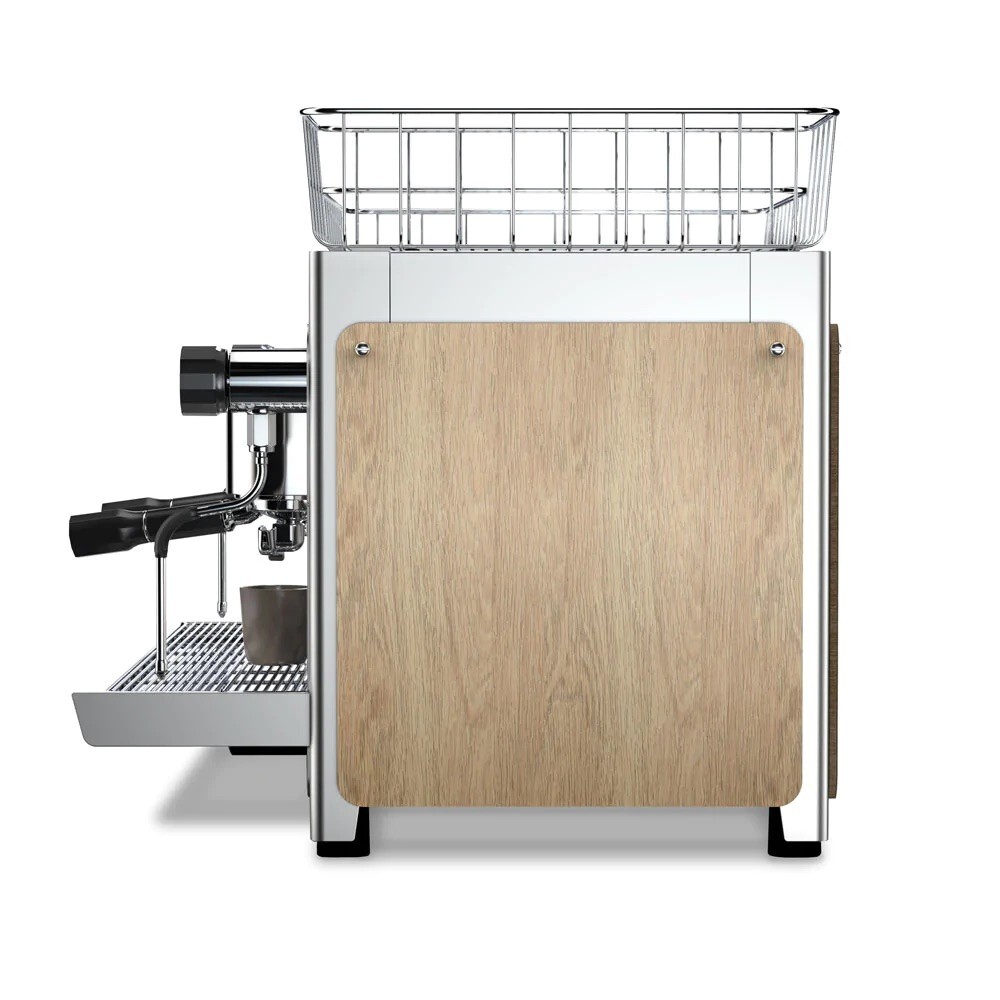 IBERITAL TANDEM 2 GRP NEW ESPRESSO COFFEE MACHINE TIMBER & WHITE CAFE ...