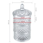 3 Tier Clear Glass Stacking Storage Container w/ Lid, Decorative ...