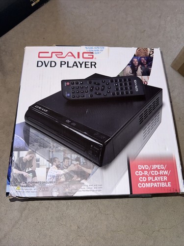 Craig Compact DVD/JPEG/CD-R/CD-RW/CD Player with Remote CVD512a Single ...