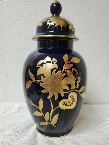 Echt Kobalt Germany JL Menau Cobalt Blue & Gold Porcelain Vase East ...