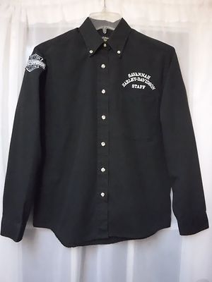 Motor Harley-Davidson Cycles by Lady Edwards Button Down Shirt Women XS ...