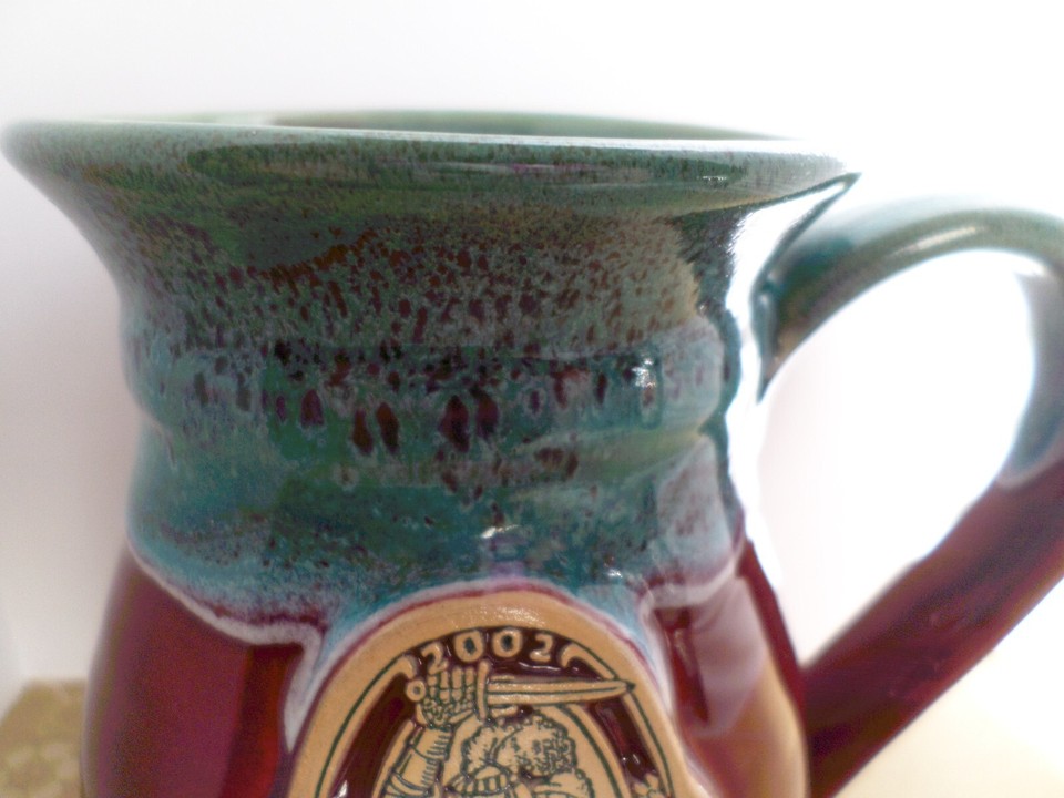 Arizona Renaissance Festival 2002 Knight with Sword Pottery Coffee Mug ...