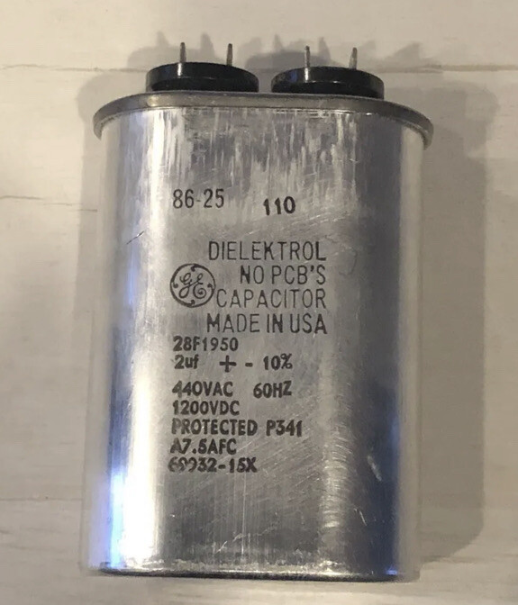 GE DIELEKTROL Capacitor 28F1950 2uF | eBay