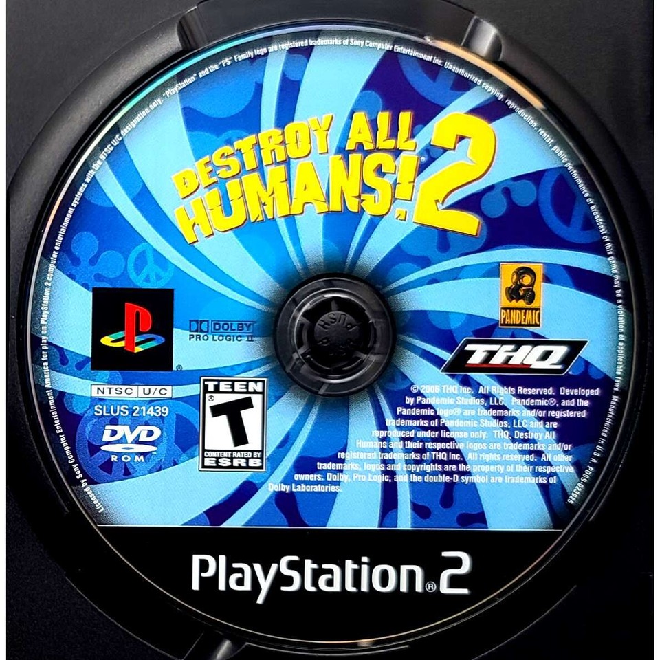 Destroy All Humans 2 - Sony Playstation 2 PS2 Pristine Tested Authentic ...