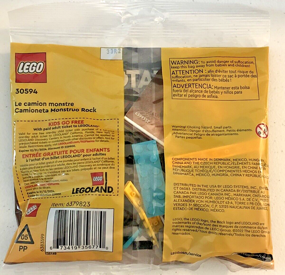 Lego Creator 30594 Rock Monster Truck Polybag-New! | eBay