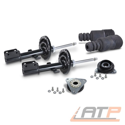 2x STOßDÄMPFER + DOMLAGER + PROTECTION-KIT VORNE FÜR RENAULT CLIO 3 ...