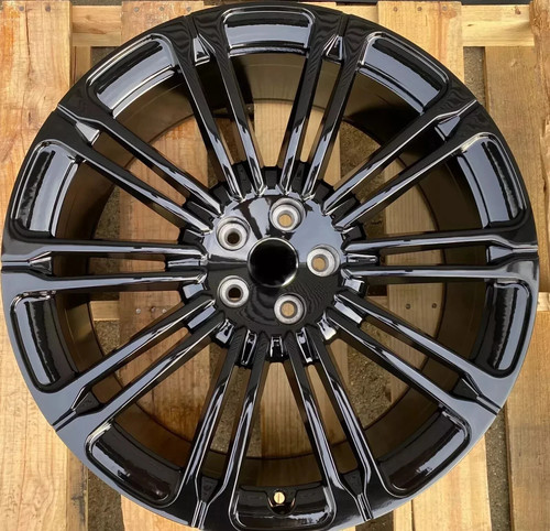 22x9.5 Wheels For Range Rover Evoque Velar 5x108 Gloss Black 22" New ...