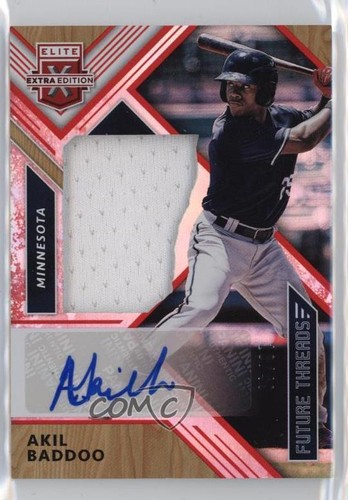 2018 Elite Extra Edition Future Threads Silhouette Red /49 Akil Baddoo ...