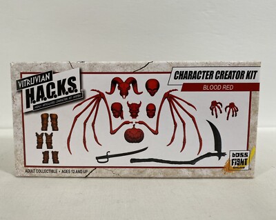 Vitruvian Hacks Character Creator Kit Skeleton Blood Red 4" accessory ...