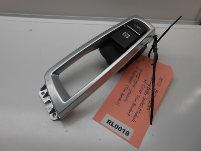 13 BMW 650I PARKING BRAKE SWITCH MODULE W / SILVER TRIM BRACELET ...