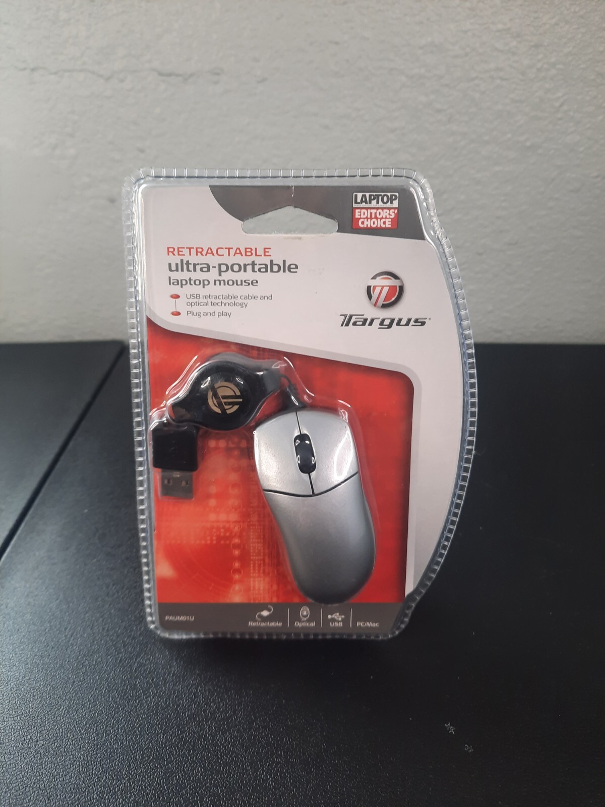 Targus PAUM01U Retractable OPTICAL LAPTOP MINI MOUSE Ultra-Portable PC ...