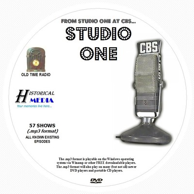 STUDIO ONE - 57 Shows Old Time Radio In MP3 Format OTR On 1 DVD | eBay
