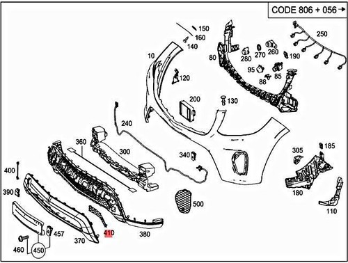 Genuine MERCEDES X166 GL-CLASS X166 GLS Cover bumper area 1668858822 | eBay