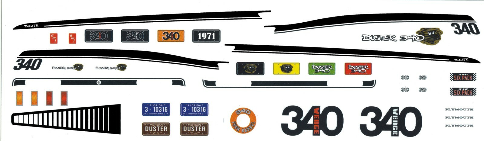 1970-71 Plymouth Duster 340 #1970-71 Plymouth Duster 340 1/64TH Scale ...