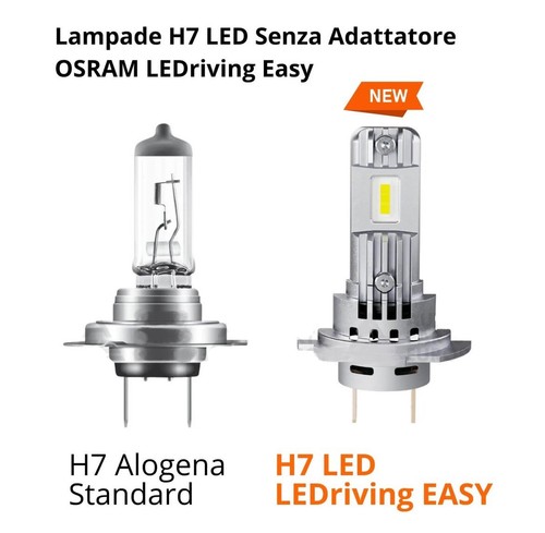 Coppia Lampade H7 Led OSRAM HL Easy luce bianca 6500K | eBay