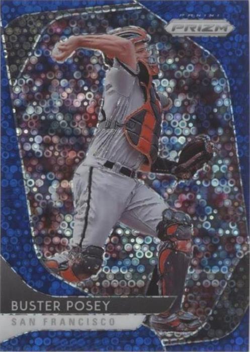 2020 Panini Prizm - Buster Posey #34 Quick Pitch Blue Donut Circle ...