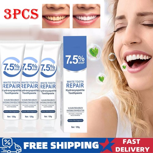 7.5% Hydroxyapatite Toothpaste Remove Yellow Tooth Stains For Sensitive ...